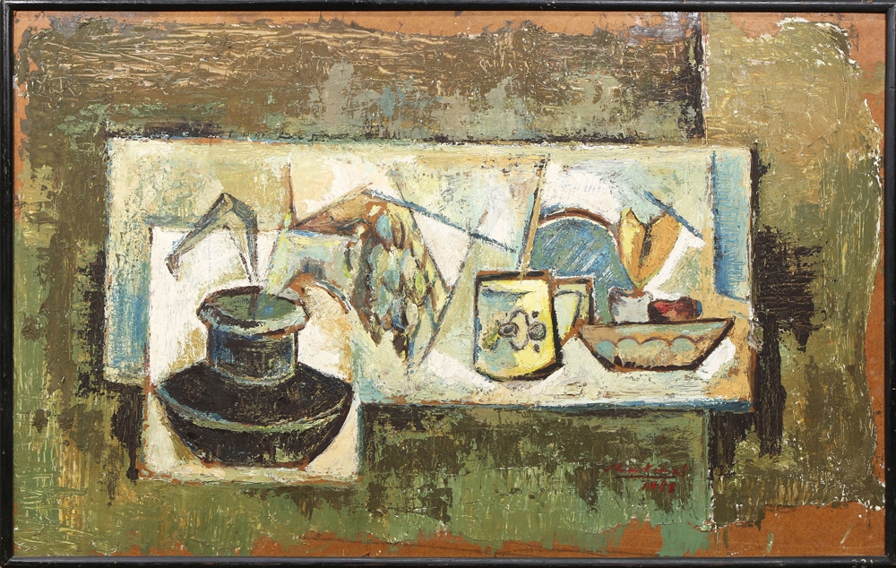 Shakir Ali | Still Life with a Yellow Mug (1928) | MutualArt