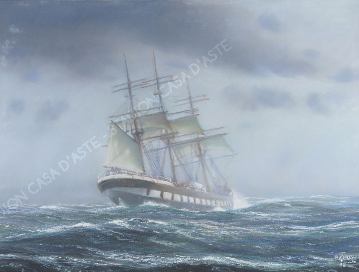 Paolo Klodic | Veliero a 3 alberi (1958) | MutualArt