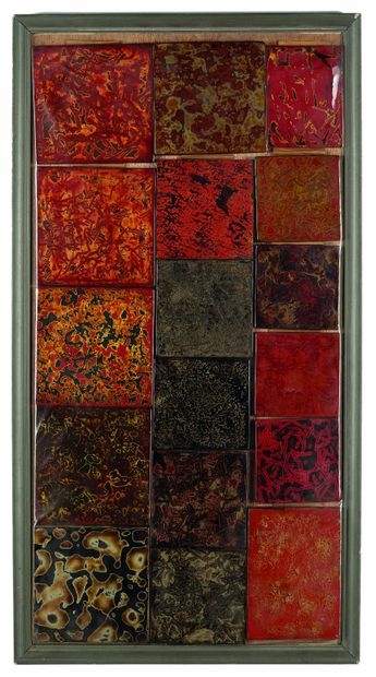 Katsu Hamanaka | Tray of lacquer samples | MutualArt