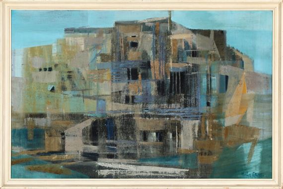 Helge Ernst | “Portræt af en Middelhavsby” (1970) | MutualArt