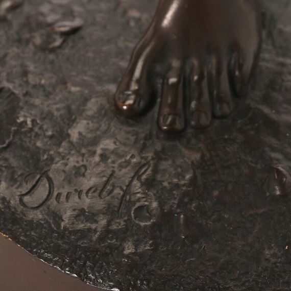 Francisque Joseph‏Duret | Two Neapolitan dancers of patinated bronze ...