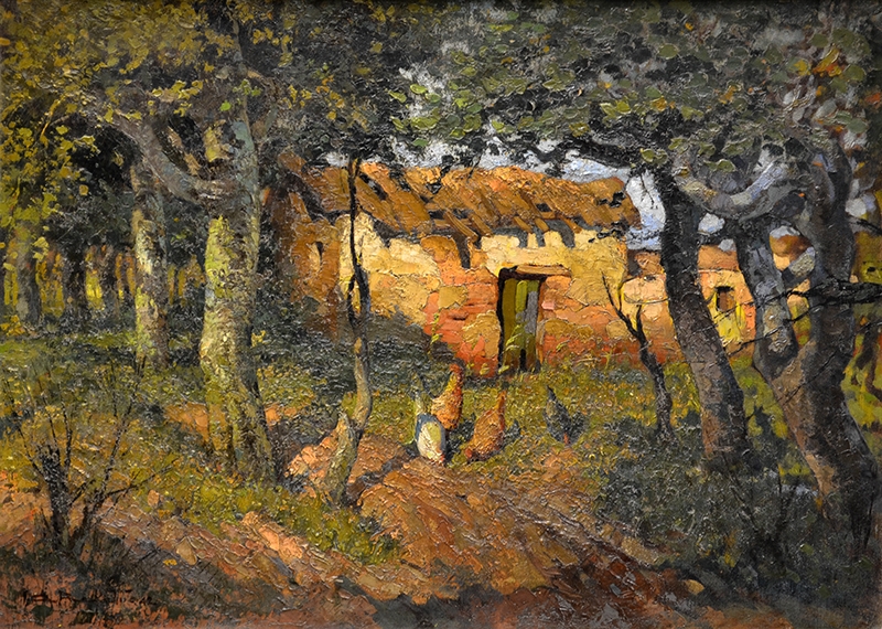 Armando Repetto | Rancho con gallinas (1942) | MutualArt