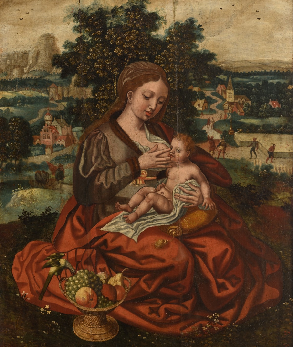 Flemish School, 16th Century | The nursing Madonna | MutualArt