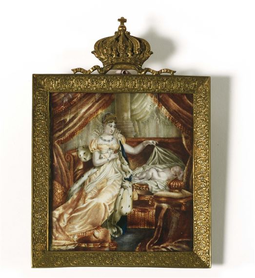 Joseph Franque | The Empress Marie-Louise watching over the King of ...