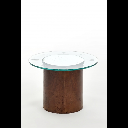 Giacomo Manzù | Small table with a circular glass top engraved with ...
