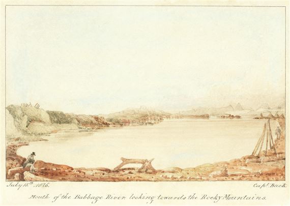 Sir George Back | 'Mouth of the Babbage River looking towards the Rocky ...