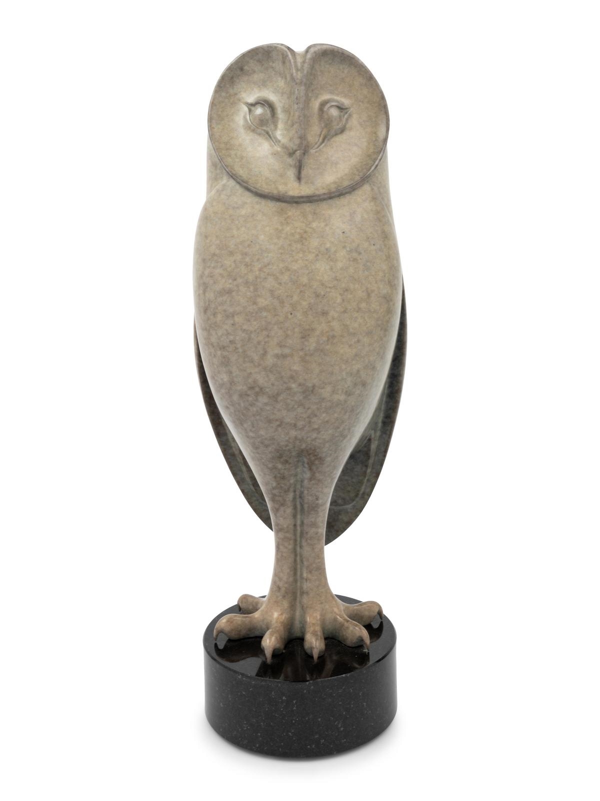 Burt Brent | A Bronze Burt Brent Owl Sculpture | MutualArt