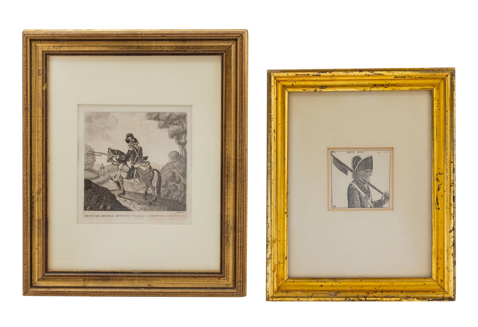 John Kay | Two Works: Provincial General Buttons, Marching to Saratoga ...