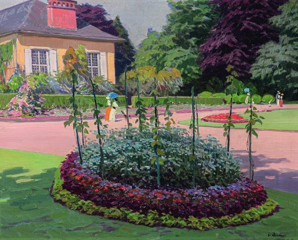 Georg Daubner | PROMENEURS DANS UN PARC | MutualArt