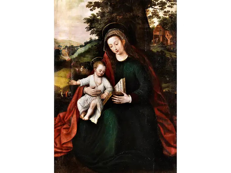 Antwerp School, 16th Century | MADONNA DEL LIBRO | MutualArt