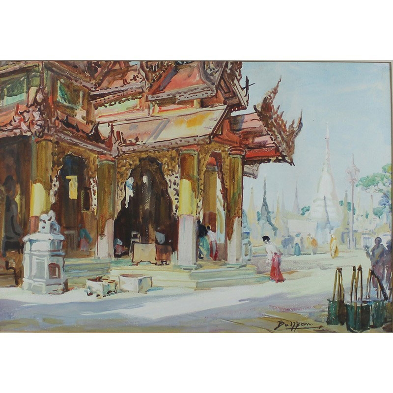 U Ba Nyan | Tazaung at Shwe Dagon Pagoda | MutualArt