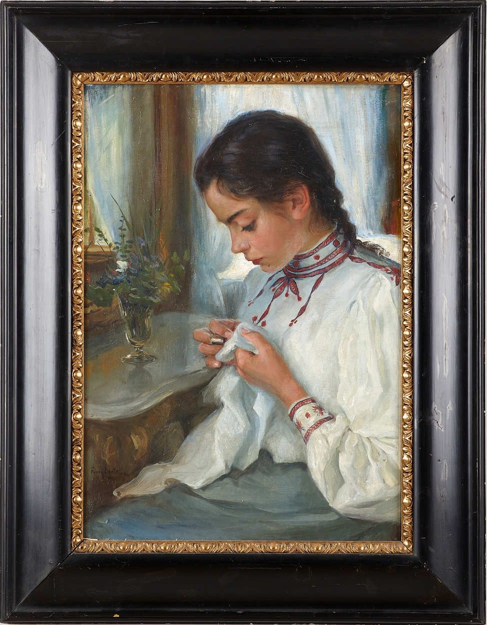 Fanny Brate | Porträtt av Astrid Brate (1901) | MutualArt