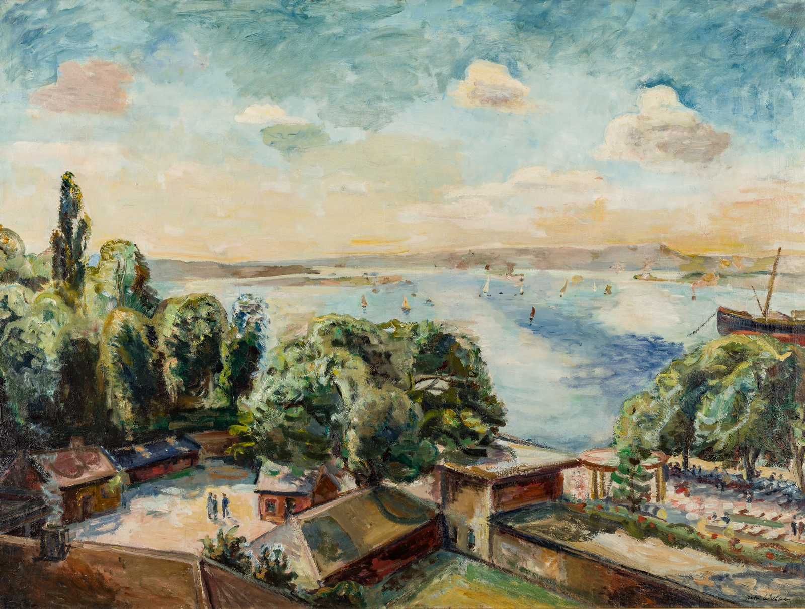 Astri Welhaven Heiberg | Oslofjorden fra Akershus | MutualArt