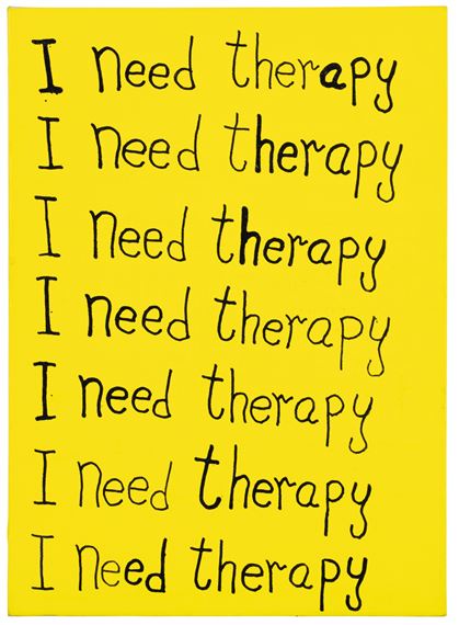 Toby Mott | I NEED THERAPY (2004) | MutualArt