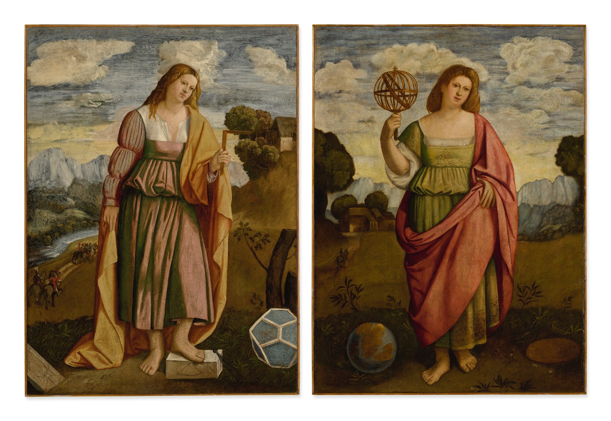 Venetian School, 16thCentury | ALLEGORY OF GEOMETRY; ALLEGORY OF ...