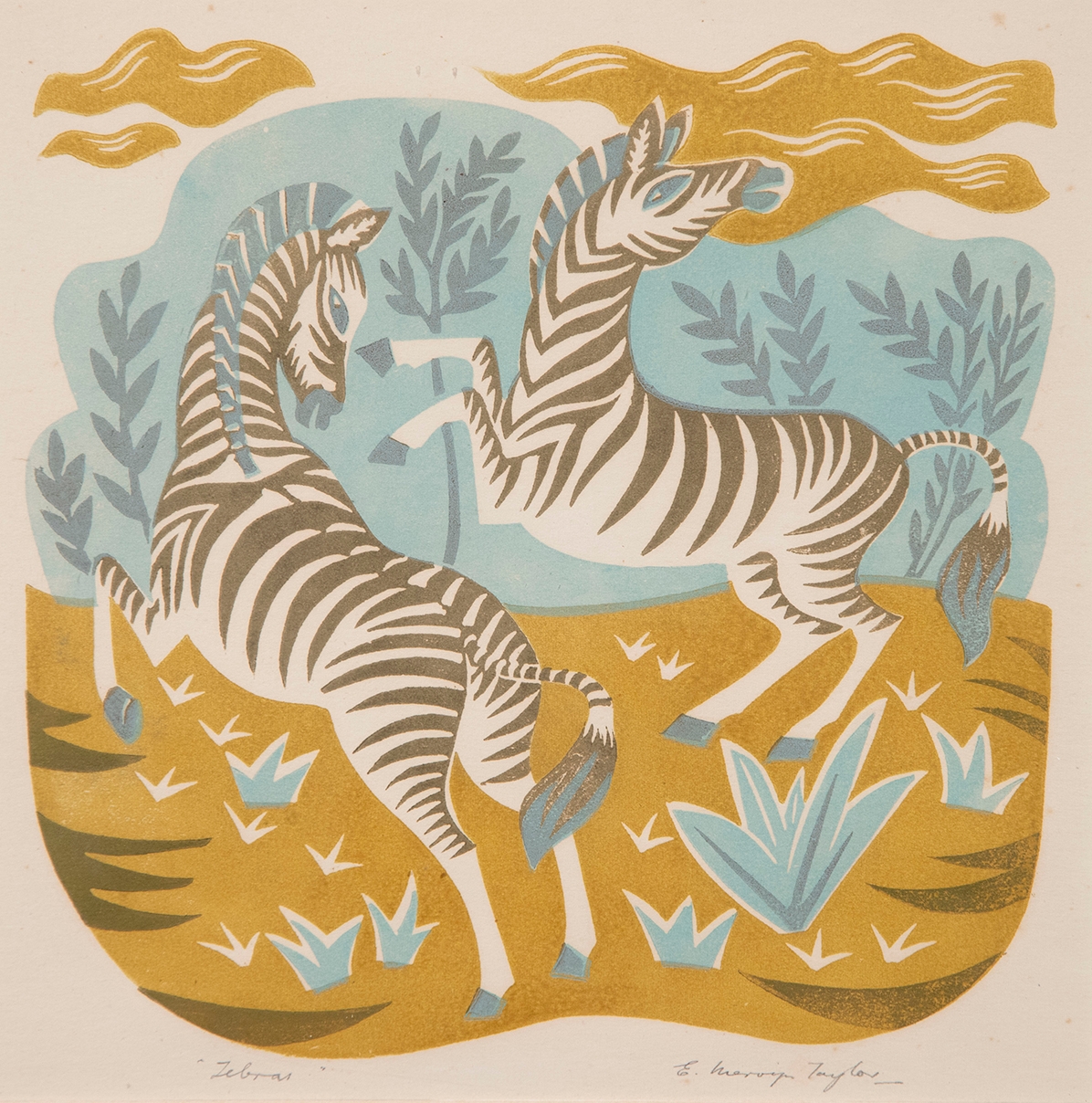 E. Mervyn Taylor | Zebras | MutualArt