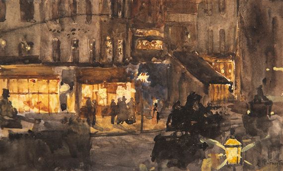 Lionel Percy Smythe | Victorian Street Scene | MutualArt