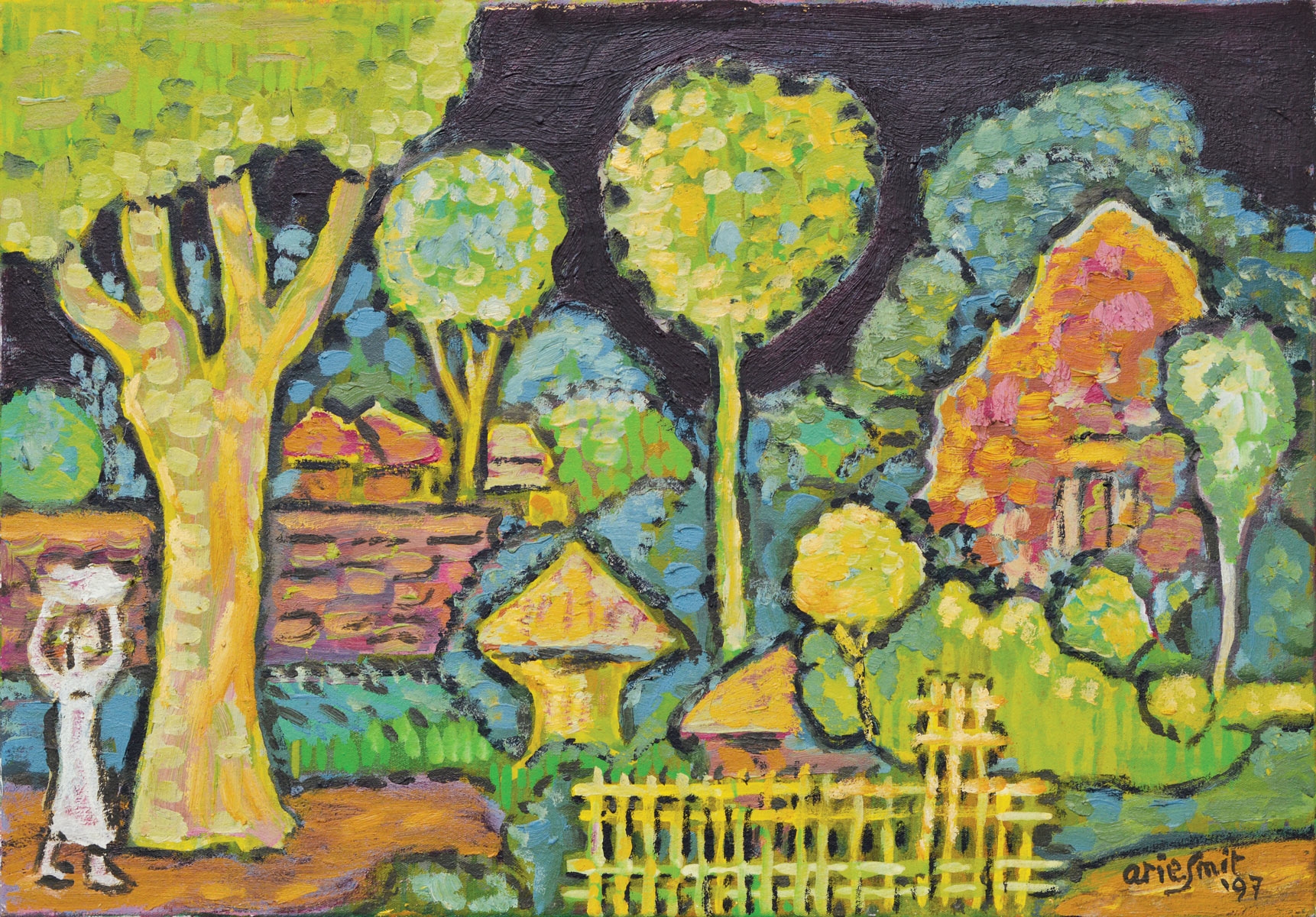 Arie Smit | In the Village of Ubud (1997) | MutualArt