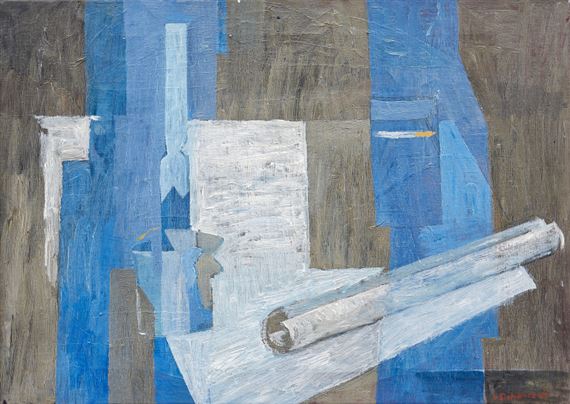 Philip von Schantz | Komposition i Blått (1957) | MutualArt