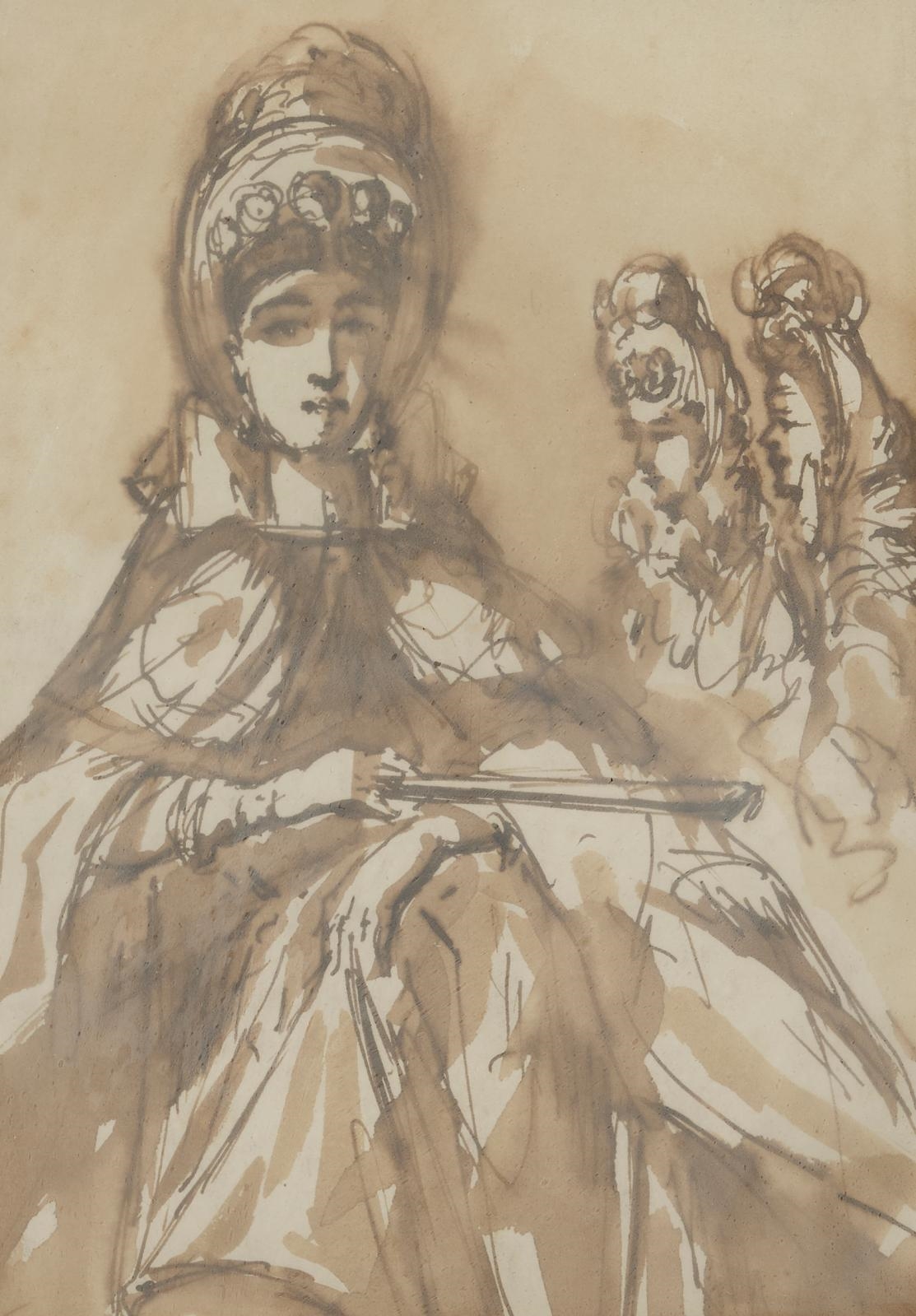 Constantin Guys | Portrait of Two Standing Women | MutualArt