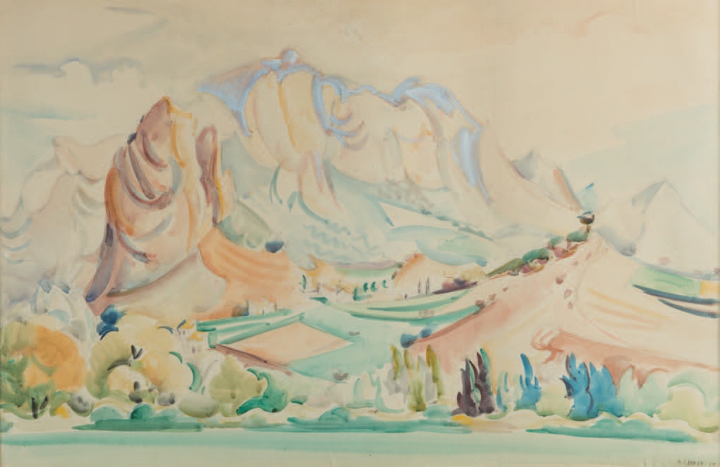 André Lhote | Paysage de Mirmande (1932) | MutualArt