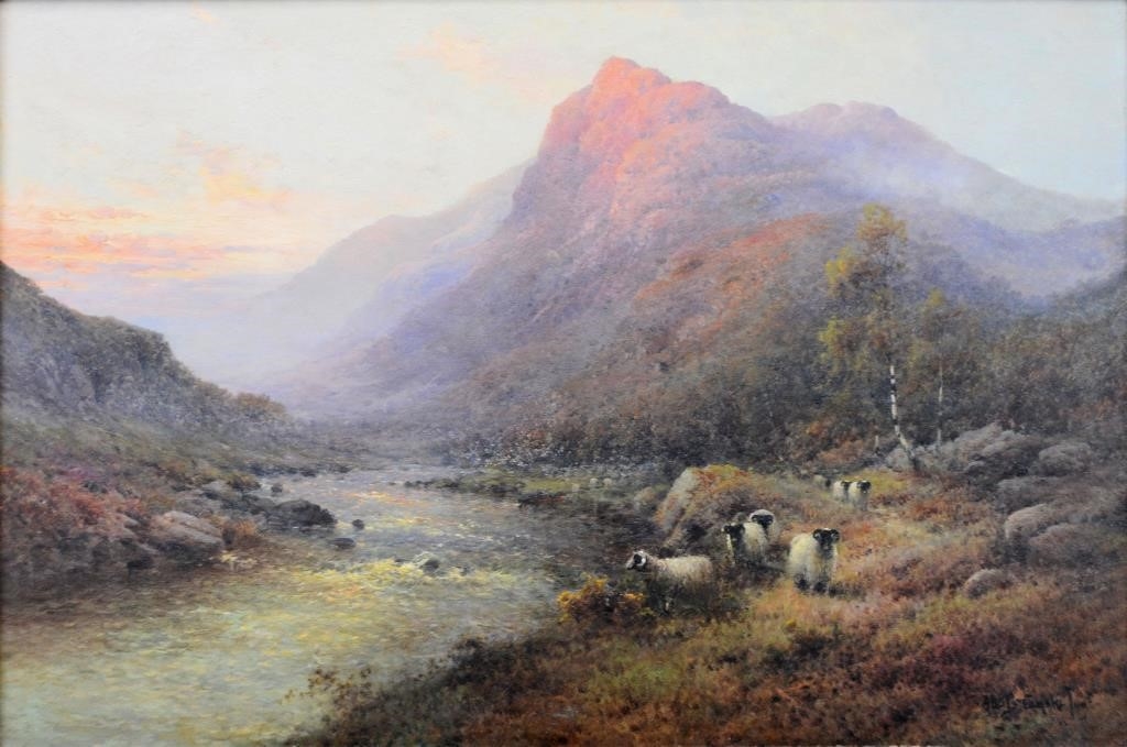 Alfred de Breanski Jr. | Evening on a West Highland River | MutualArt