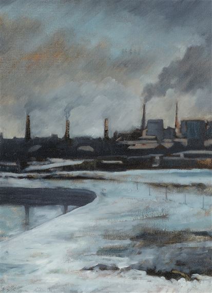 Ryan Mutter | Industrial landscape | MutualArt