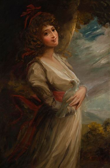 George Romney | Portrait of Lady Hamilton | MutualArt