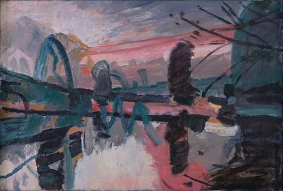 Brian Ballard | Abstract Urban Scene (1991) | MutualArt