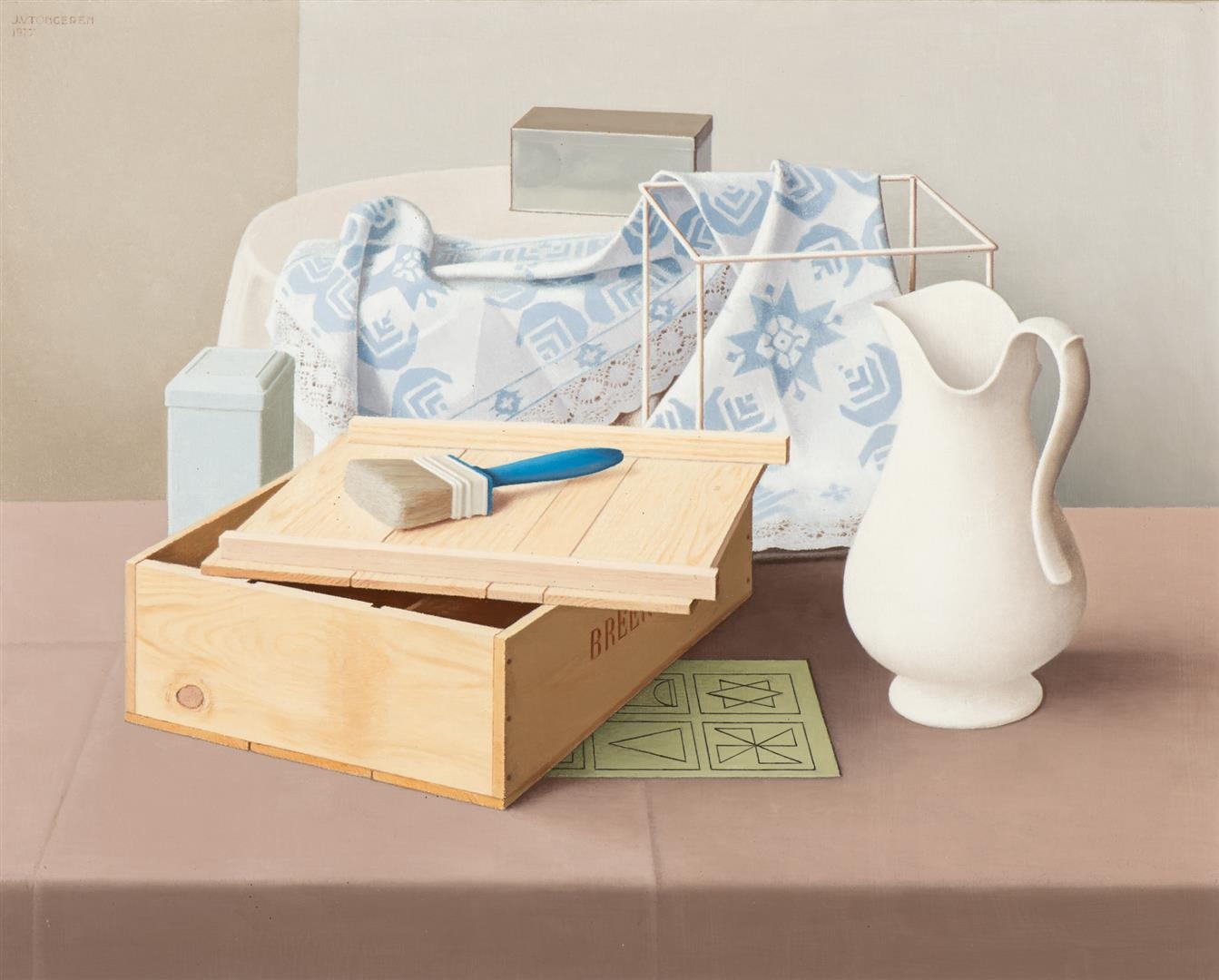 Jan Van Tongeren | STILL LIFE WITH BOX AND BIRD SKELETON | MutualArt