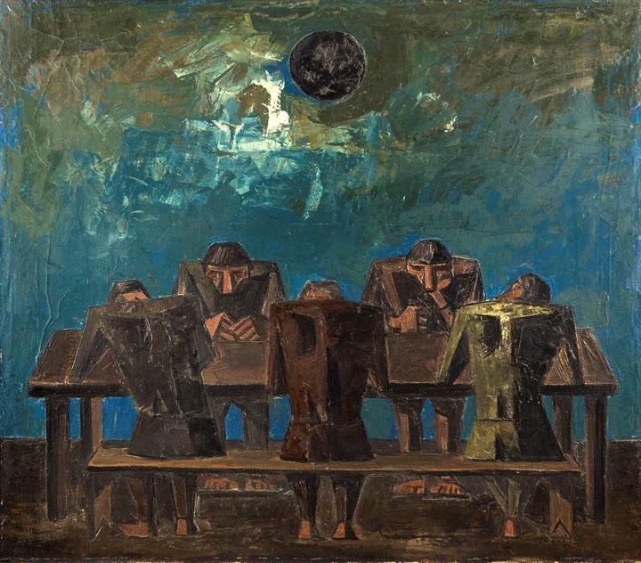 Pietro Morando | La mensa notturna (1951) | MutualArt