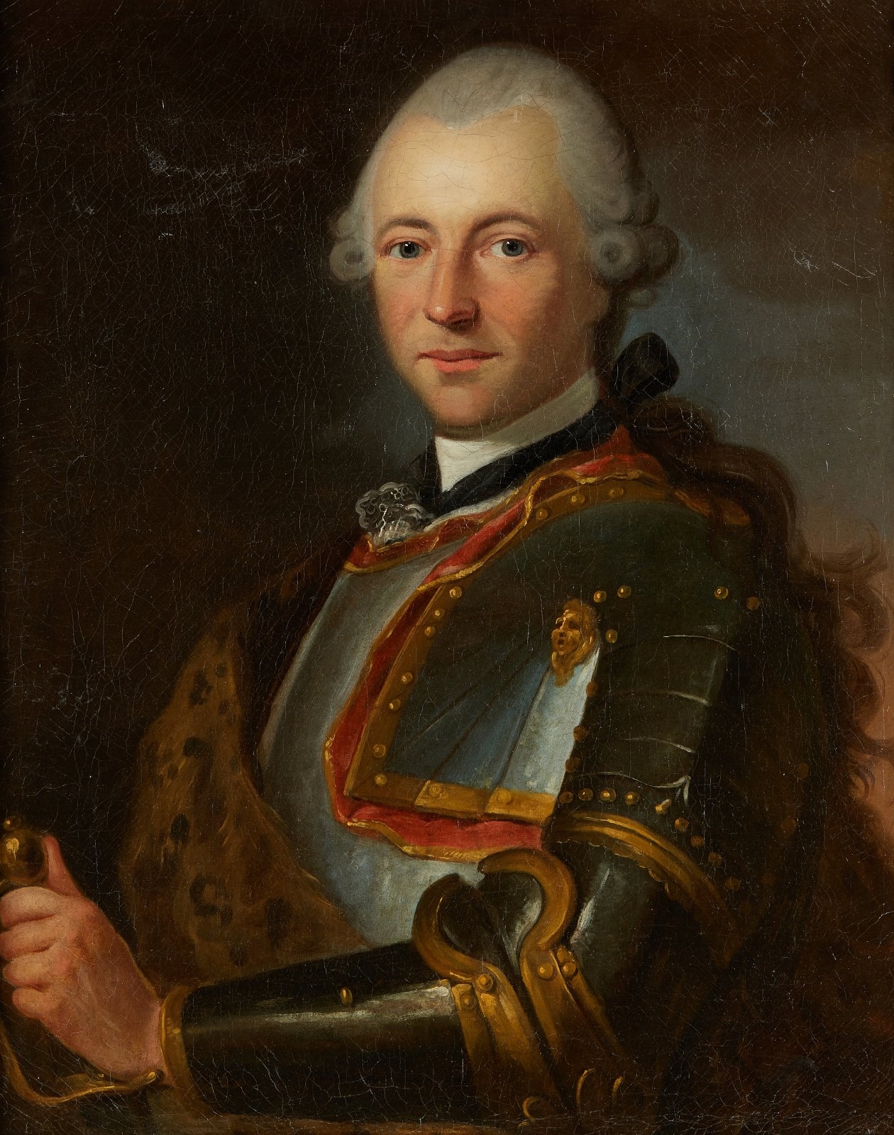 French School, 18th Century | Portrait d'homme en armure | MutualArt