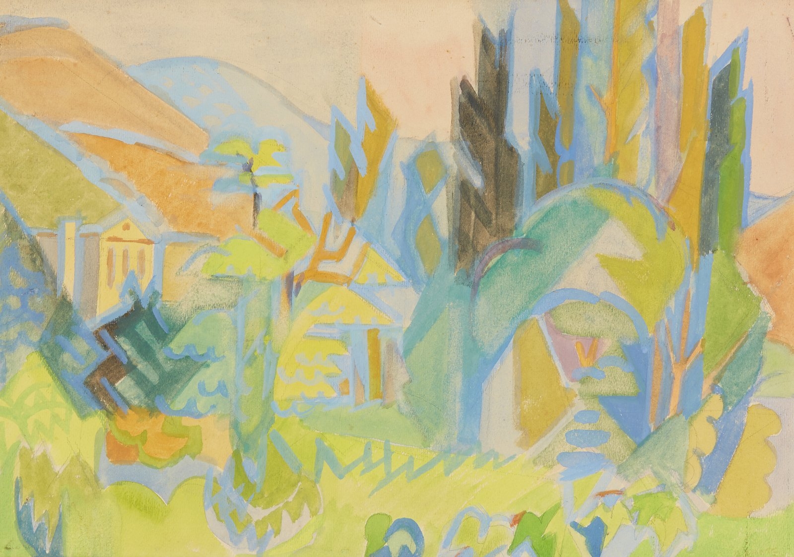 André Lhote | Paysage de la région de Mirmande | MutualArt