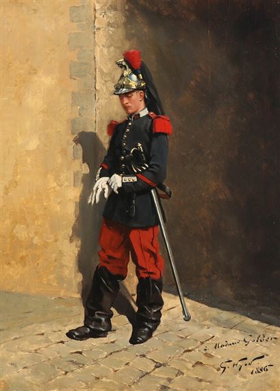 Georges Louis Hyon | A French soldier (1896) | MutualArt