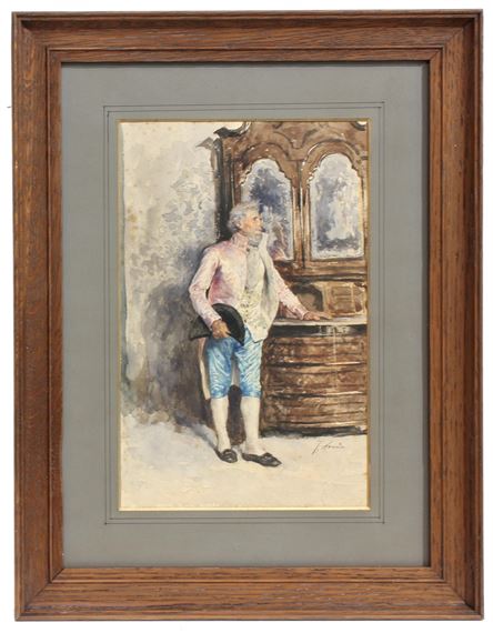 José‏ Jiménez Aranda | INTERIOR WITH PERSON (1880 - 1890) | MutualArt