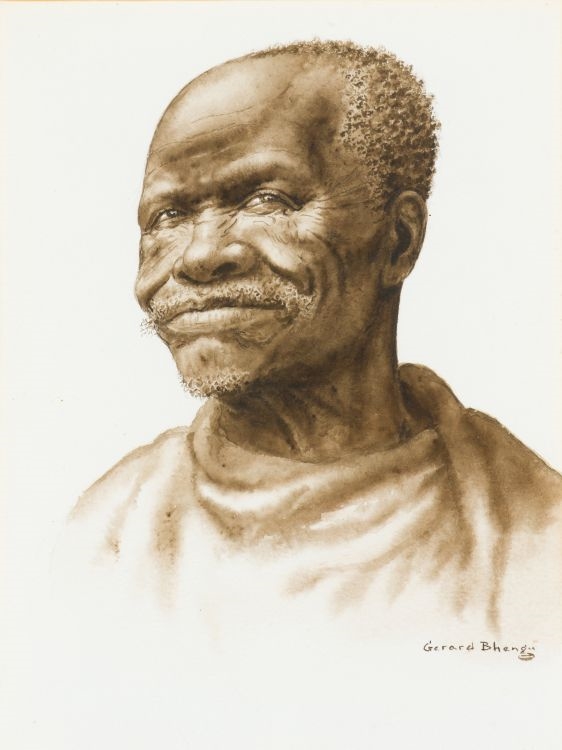 Gerard Bhengu | Portrait of a Man | MutualArt