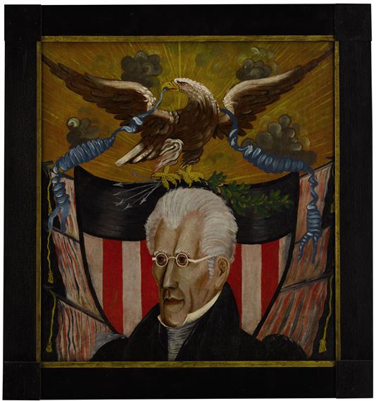 Edward Hicks | PORTRAIT OF ANDREW JACKSON | MutualArt