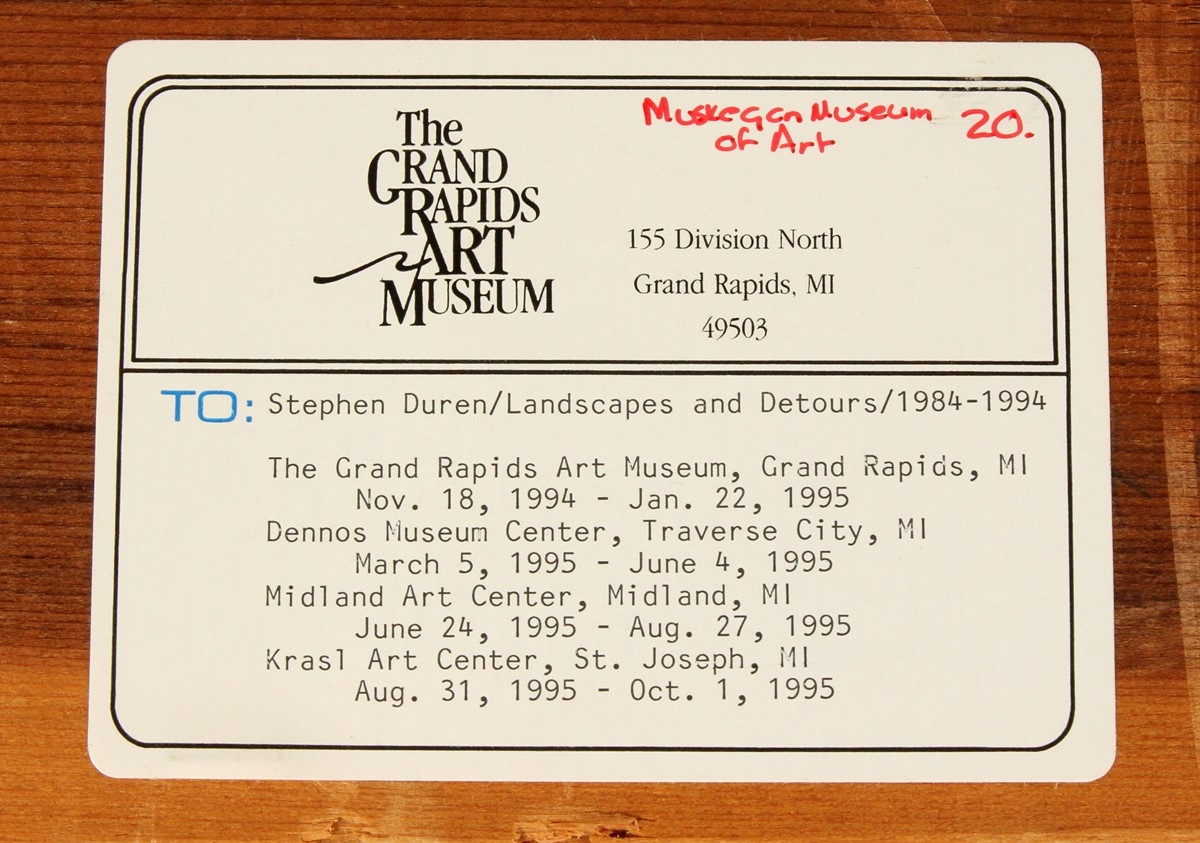 Stephen Duren | UNTIL THE REAL THING COMES ALONG (1988) | MutualArt