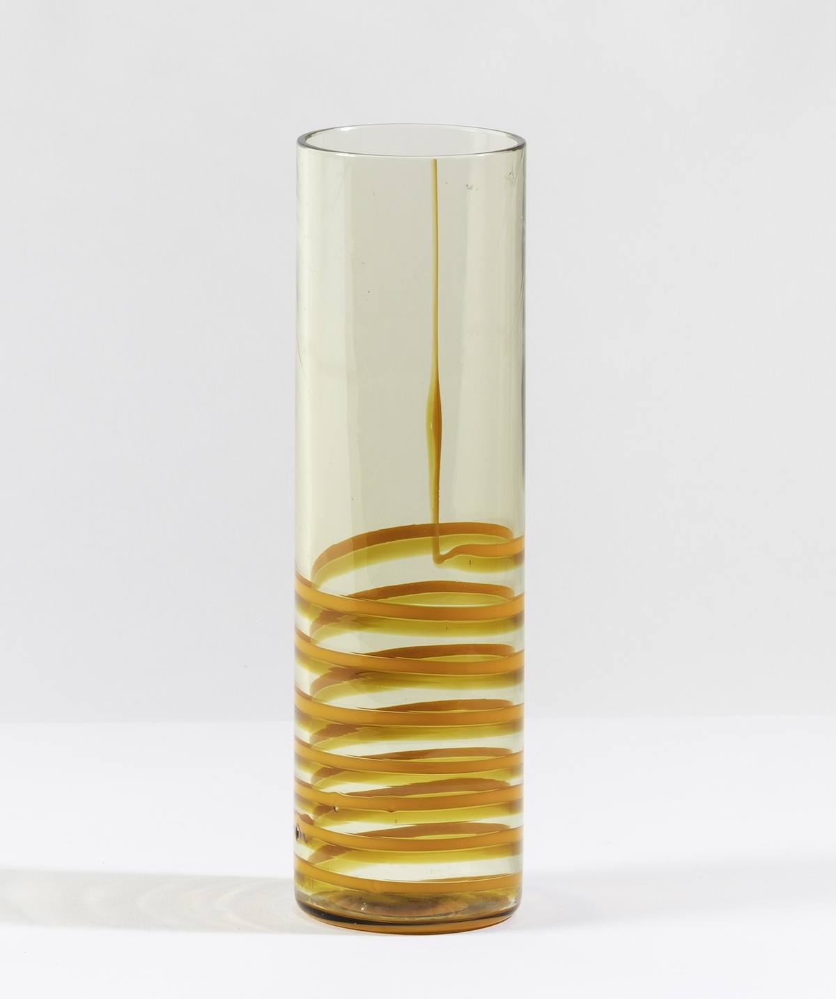 Paolo Venini | A cylindrical vase from the Bifilo series in blown glass ...