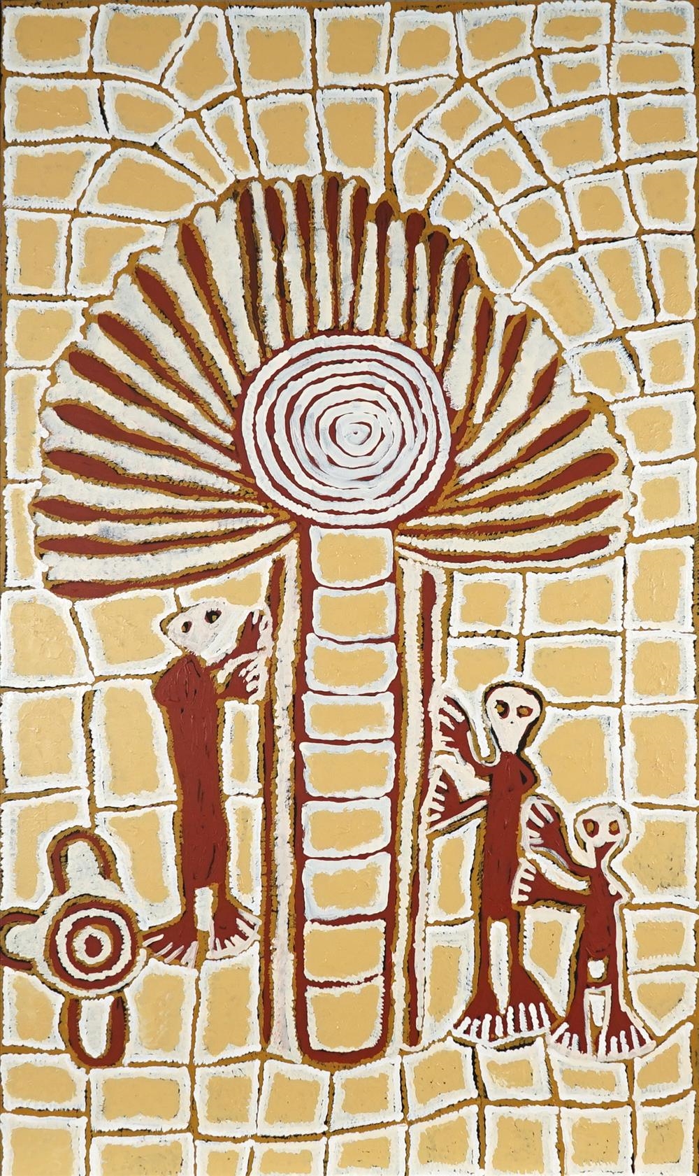 Ruby Daniels Napurrula | Windmill and Spiritmen | MutualArt