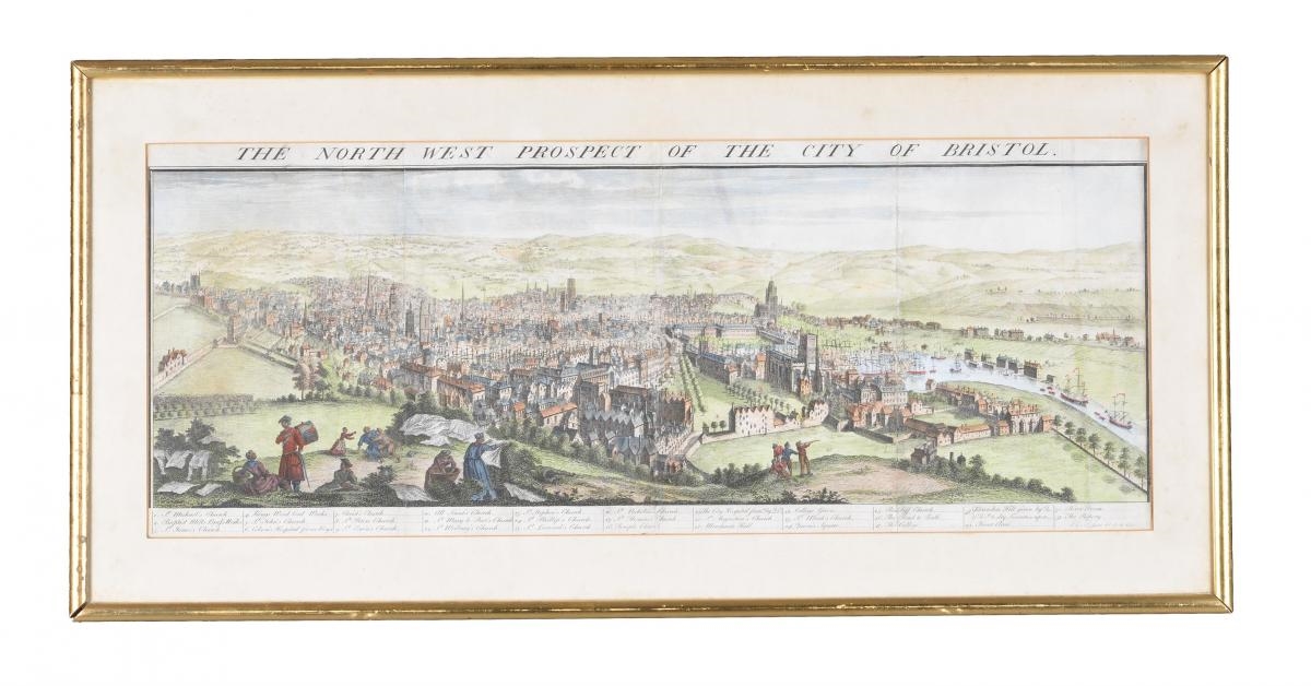 Samuel Buck | The South West Prospect of the City of Exeter (1736 ...