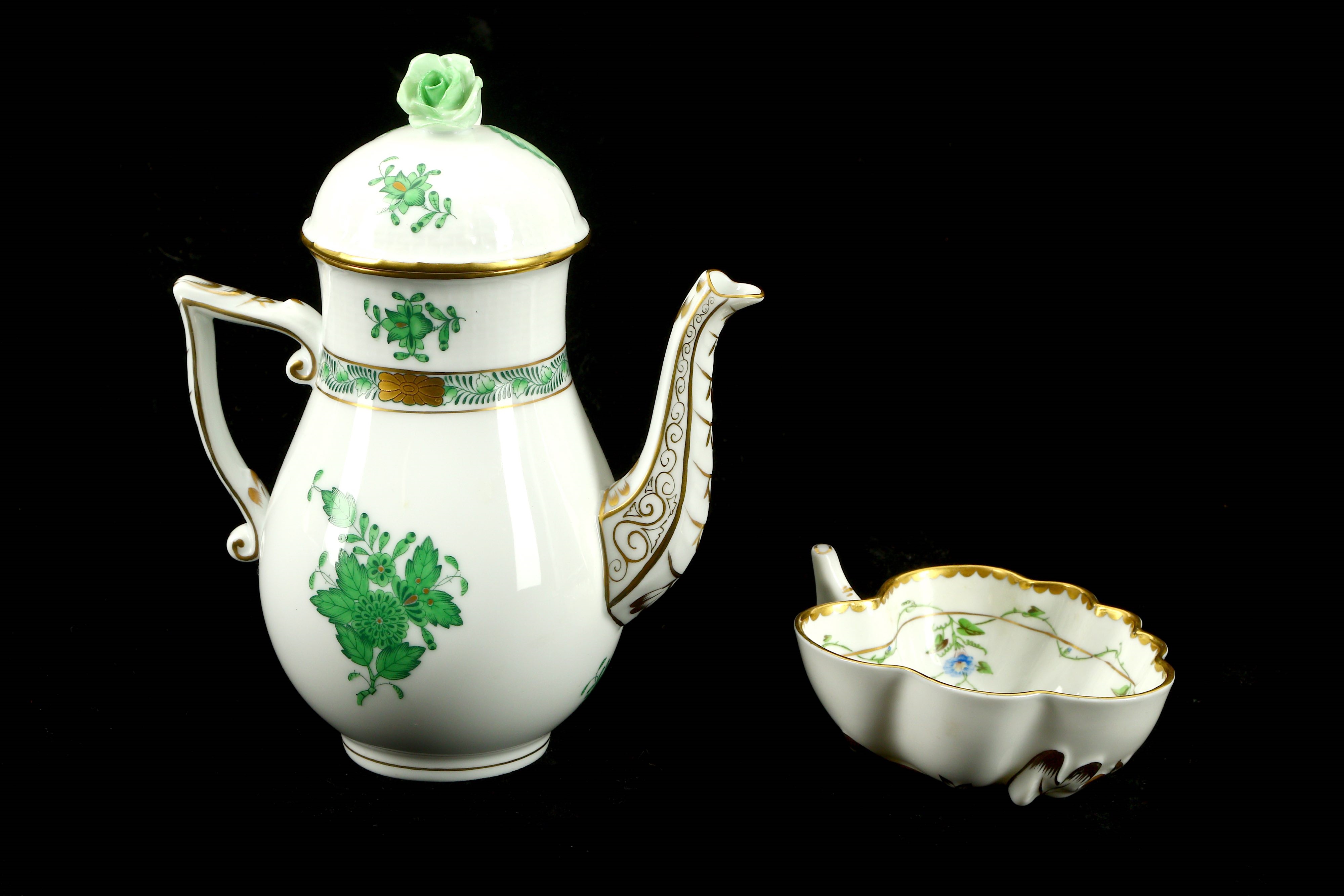 Herend Porcelain Factory | Two Works: A Herend porcelain miniature ...