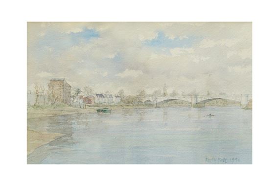 Dennis Roxby Bott | Chiswick bridge from Mortlake | MutualArt