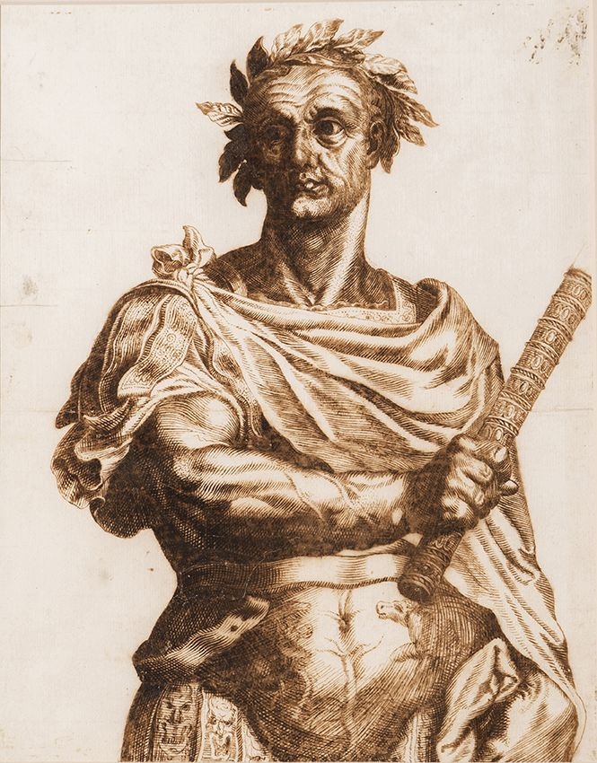Aegidius Sadeler II | Retratos de Julio César y Milonia Caesonia ...