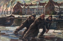 Andre Hallet | Les haleurs | MutualArt