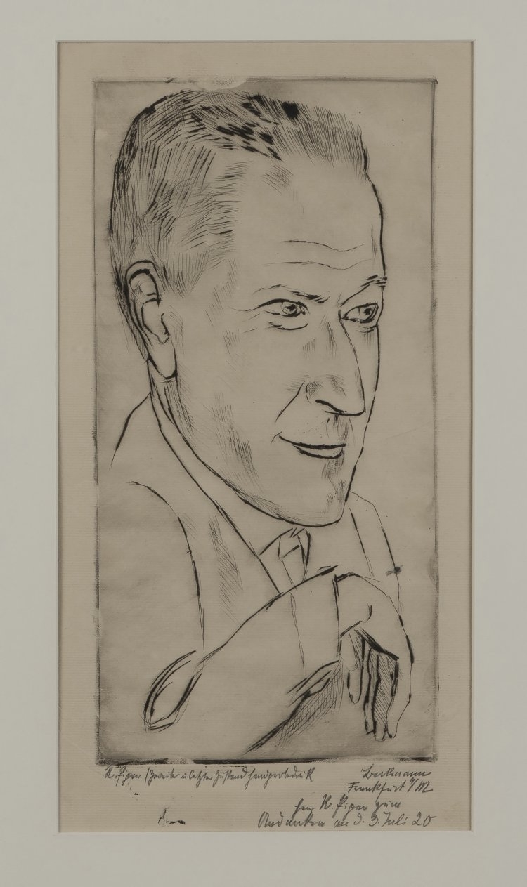 Max Beckmann | 'Portrait of Reinhard Piper' (1920) | MutualArt
