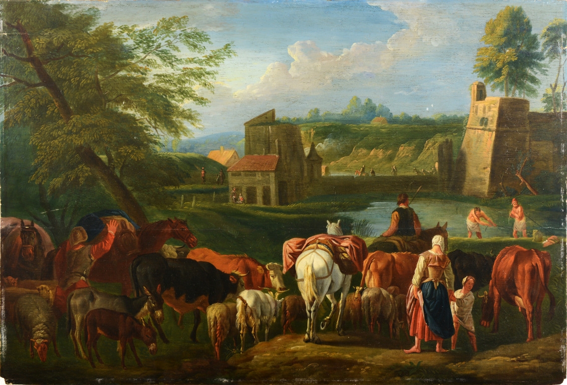 Johan Heinrich Roos | ROMAN LANDSCAPE | MutualArt