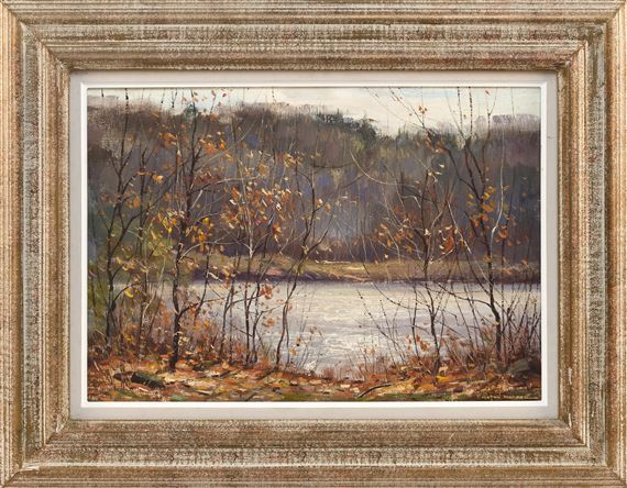 Wayne Beam Morrell | Sunlight Through Autumn Oaks | MutualArt