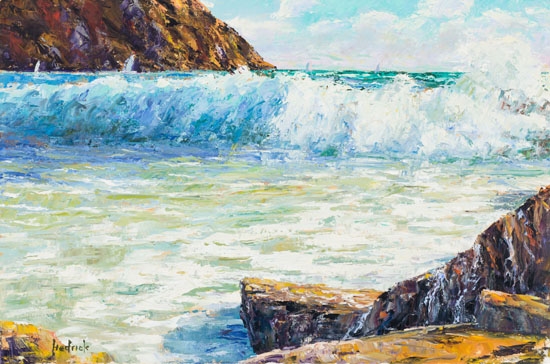Ron Hedrick | Cinque Terre Surf | MutualArt
