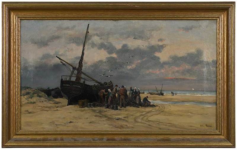 Emile Louis Vernier | Fisher Folk | MutualArt